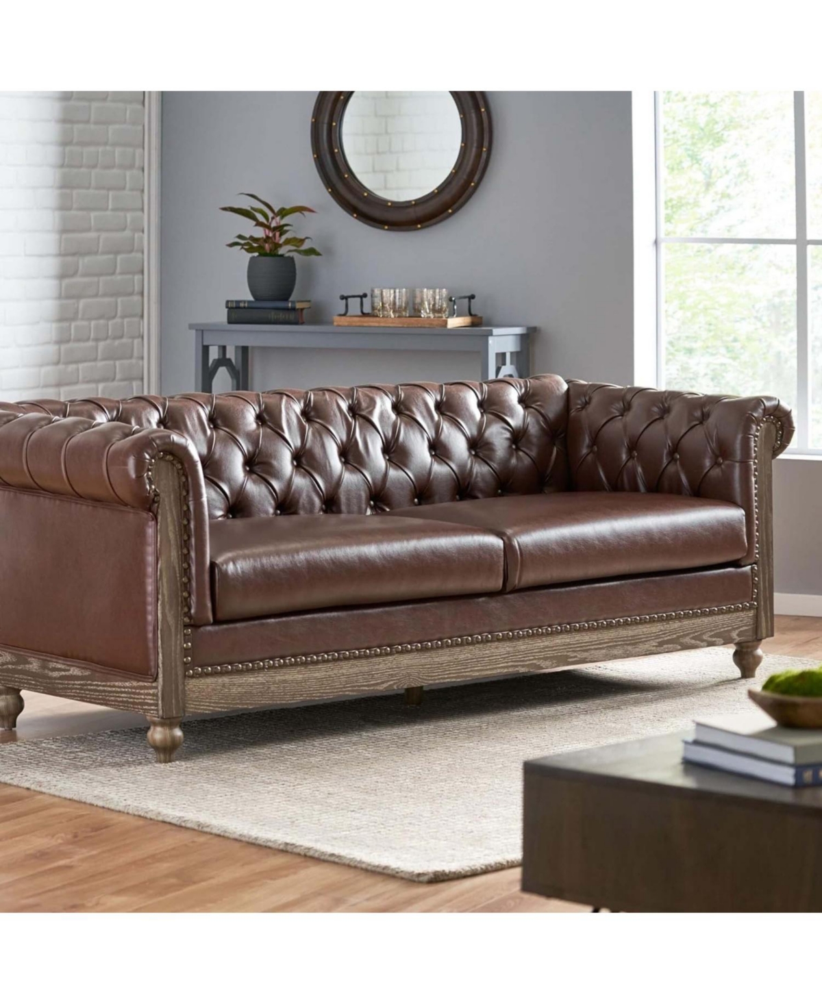 Click here for Streamdale Furniture Comfy 3-Seat Sofa with Wooden... prices