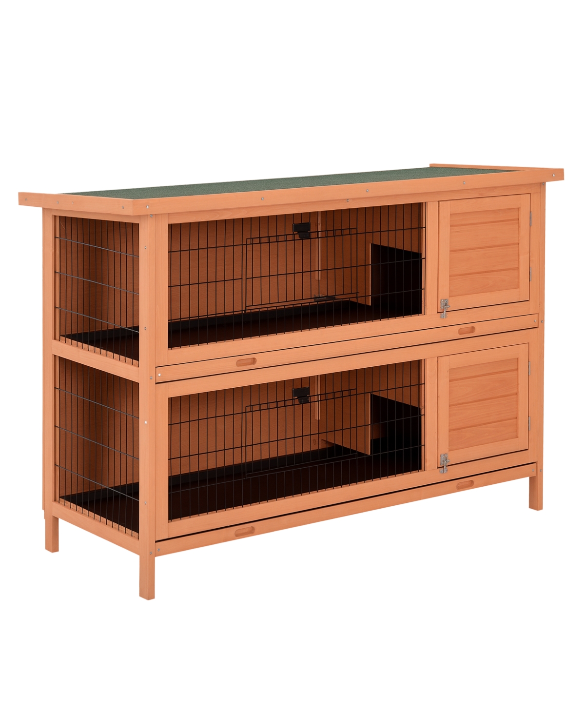 Click here for PawHut Wooden Bunny Cage w/ Dividers and Pull Out... prices