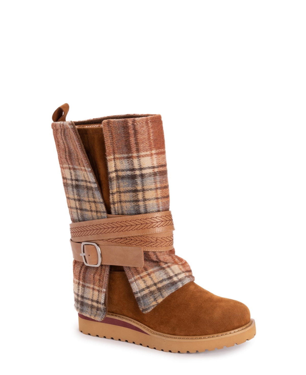 Click here for Muk Luks Womens Slope Nikki Boots - Brown prices