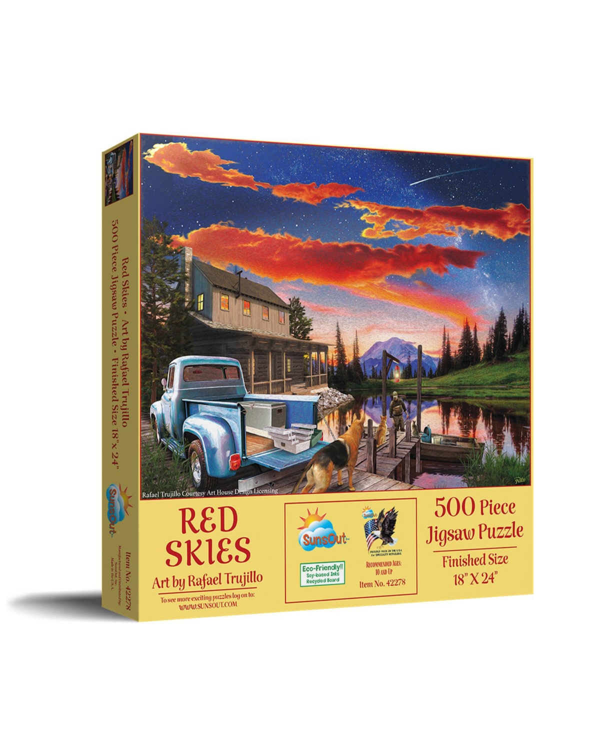 Click here for SunsOut Red Skies 500 piece Jigsaw Puzzle for Adul... prices
