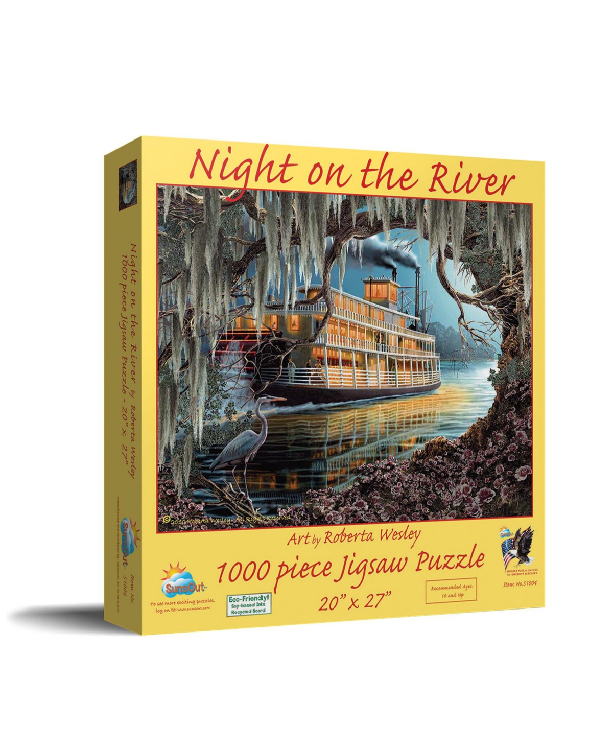 Click here for SunsOut NIght On the River 1000 piece Jigsaw Puzzl... prices