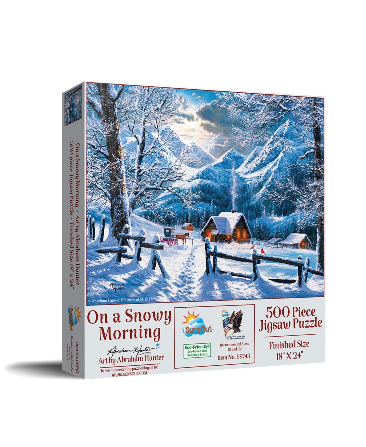 Click here for SunsOut On a Snowy Morning 500 piece Jigsaw Puzzle... prices