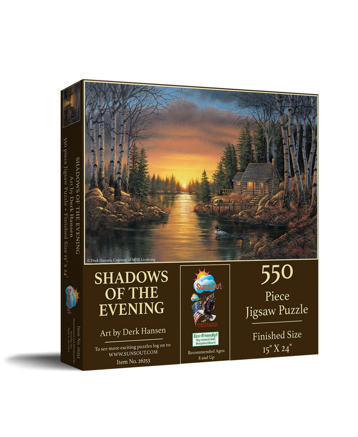 Click here for SunsOut Shadows of the Evening 550 piece Jigsaw Pu... prices