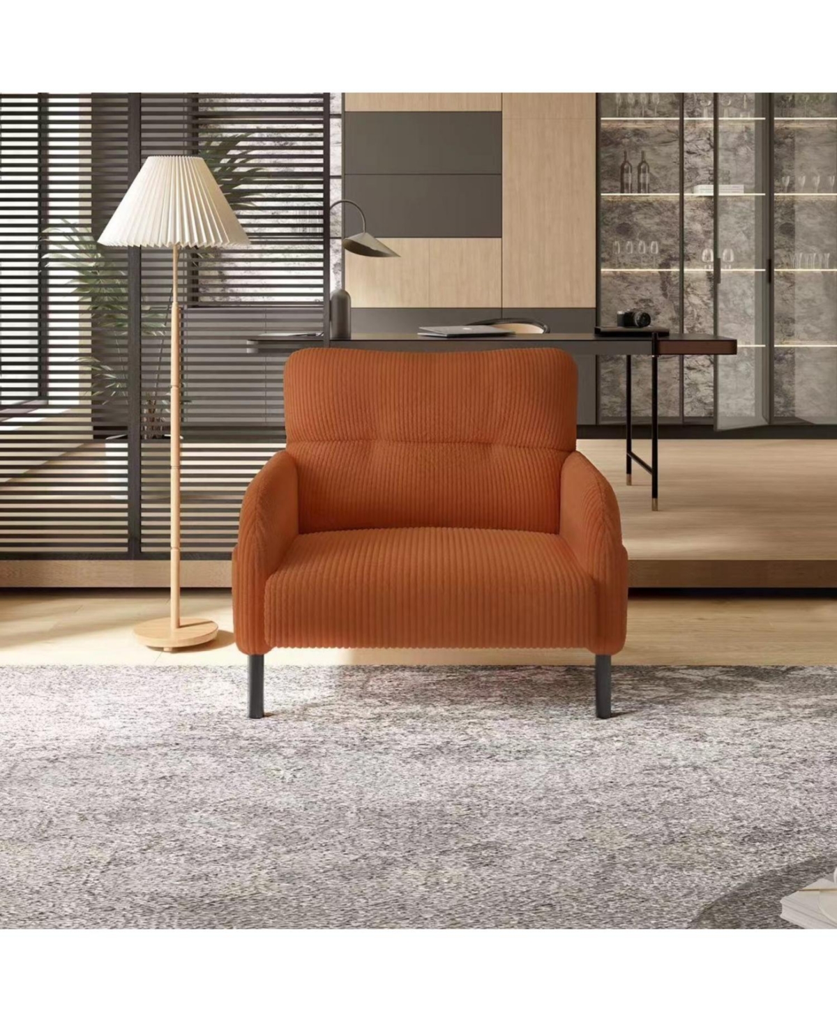 Click here for Streamdale Furniture Corduroy Wide Seat Chair - Li... prices