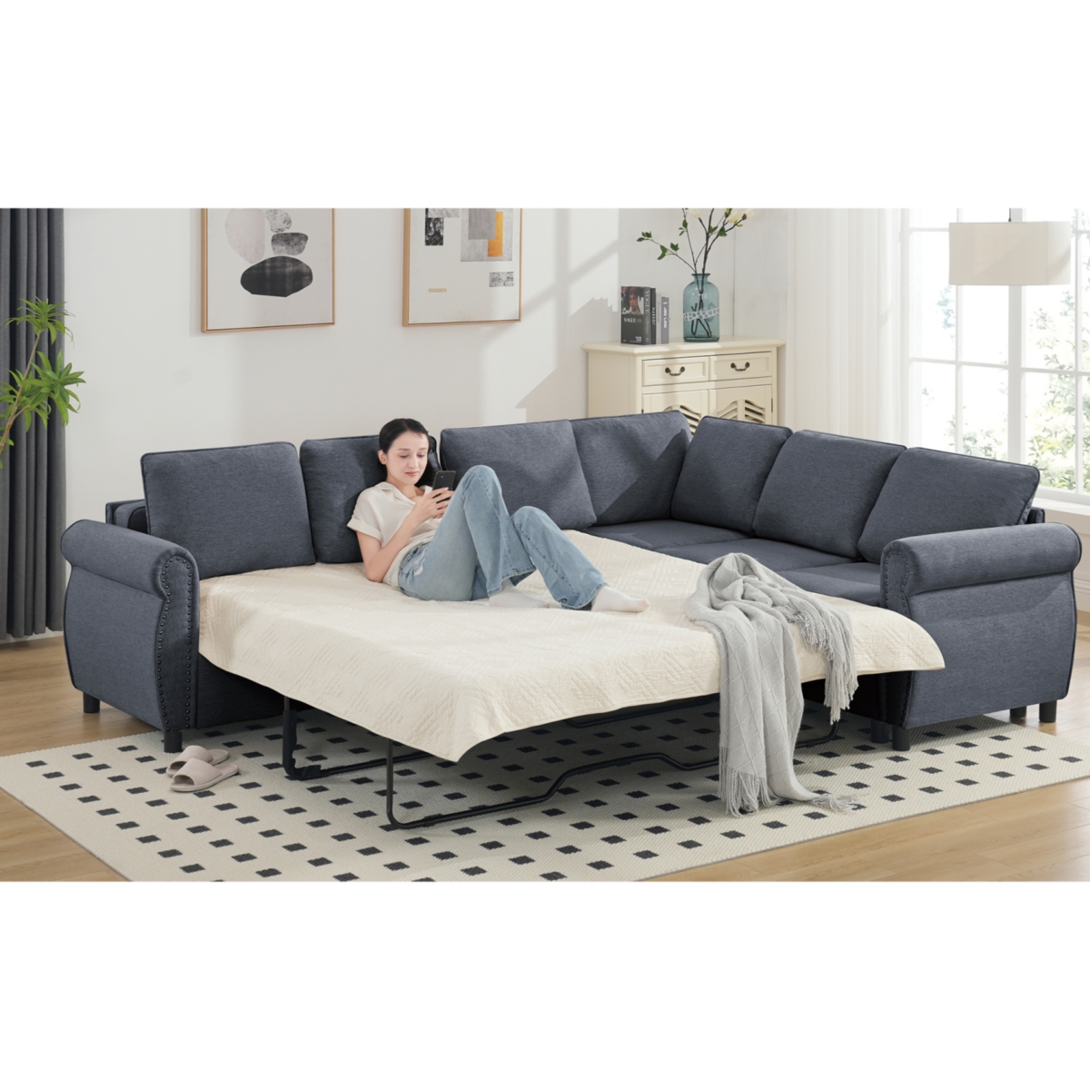 Click here for Simplie Fun Spacious and Stylish Sectional Sofa Un... prices