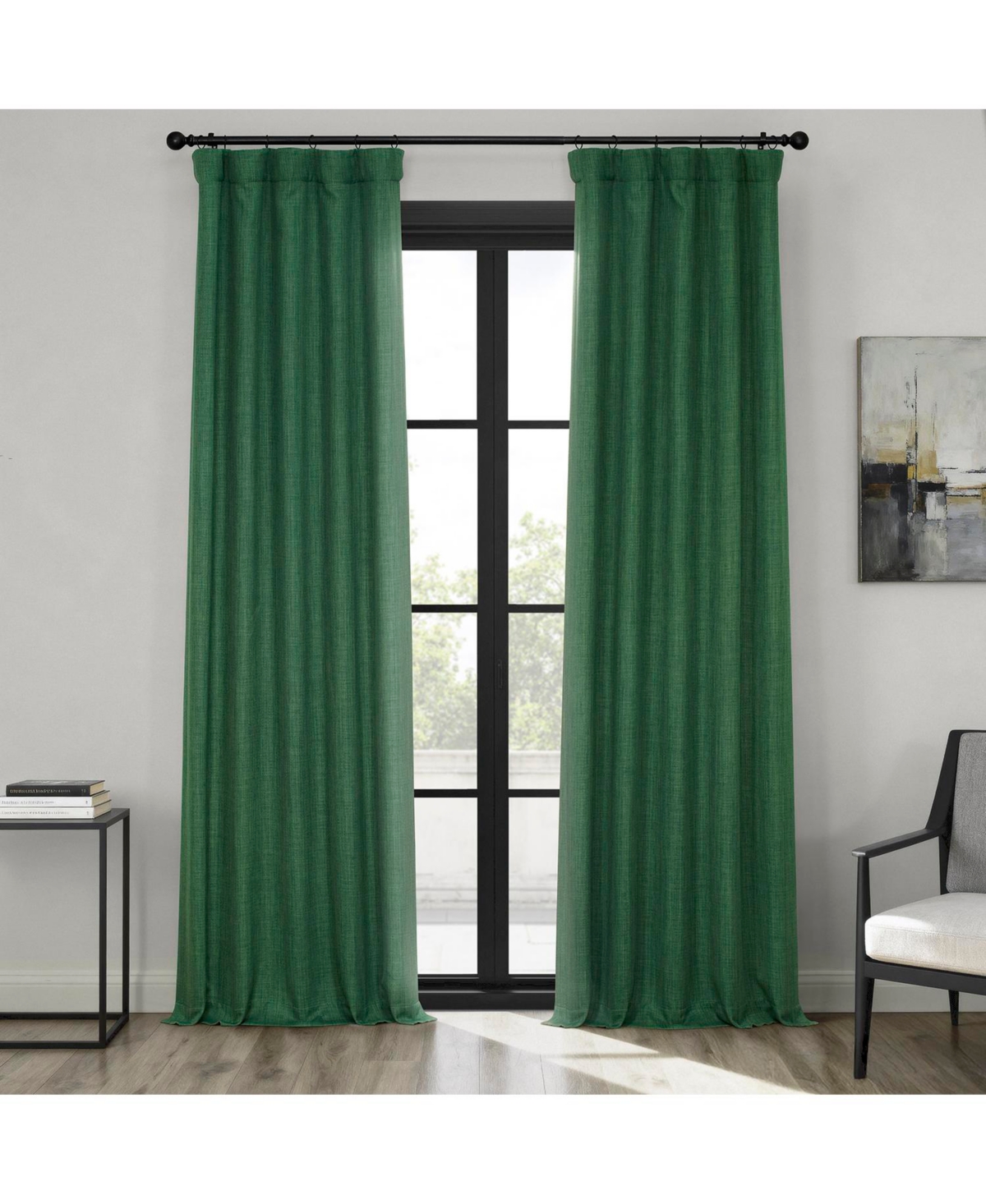 Click here for Half Price Drapes Textured Faux Linen Room Darkeni... prices