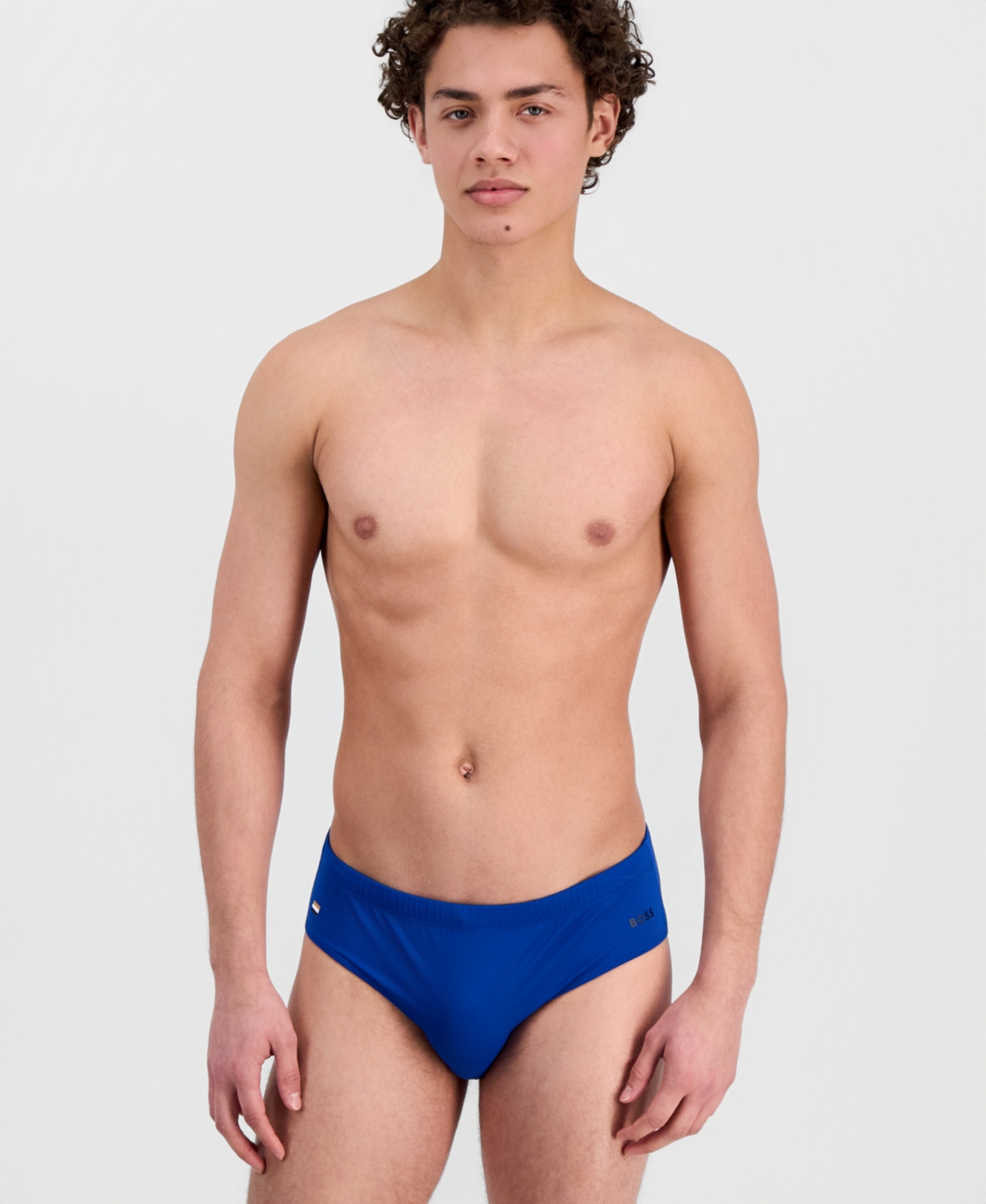 Click here for Boss by Hugo Boss Mens Brief Swimsuit - Open Blue prices