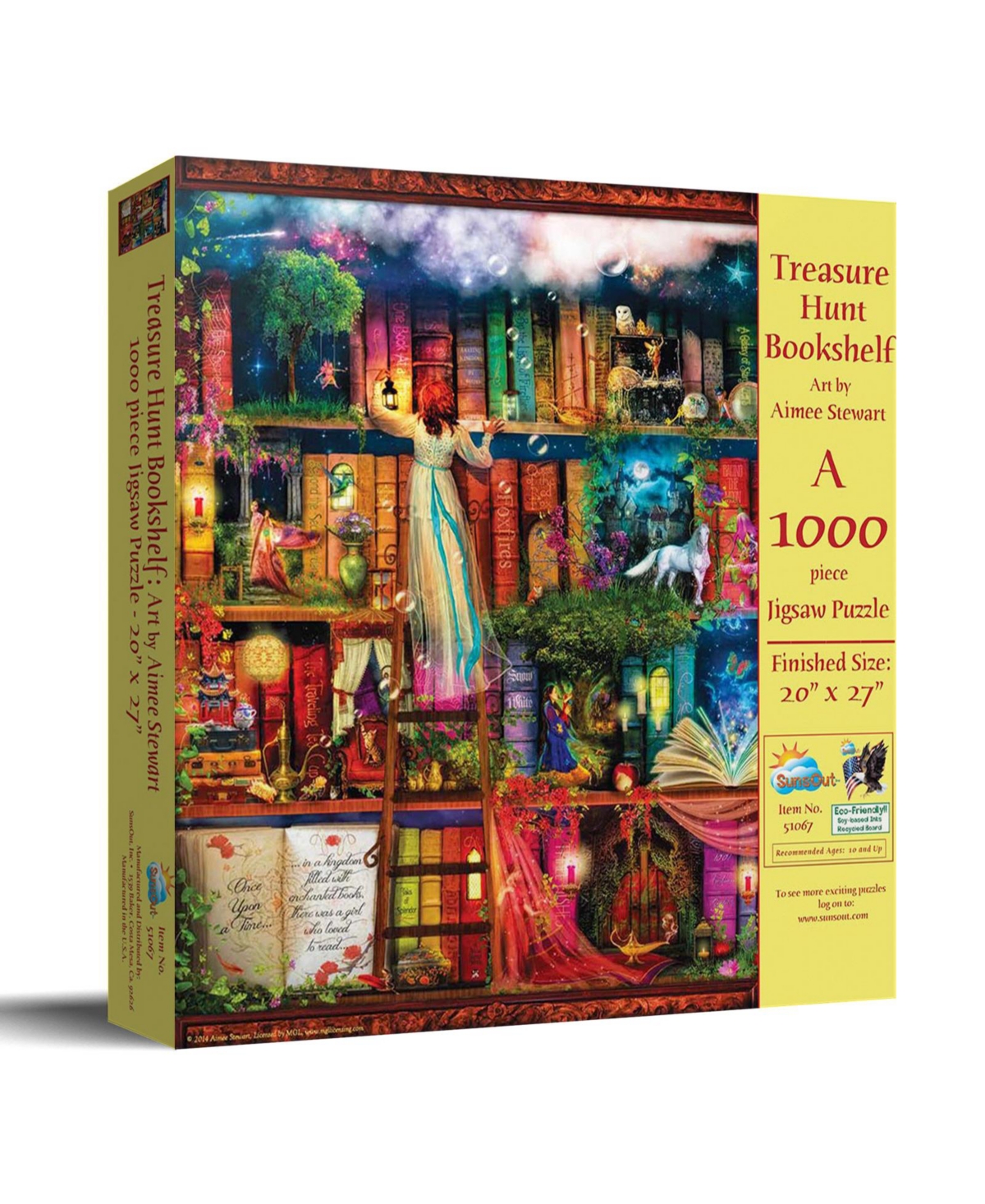 Click here for SunsOut Treasure Hunt Bookshelf 1000 piece Jigsaw... prices