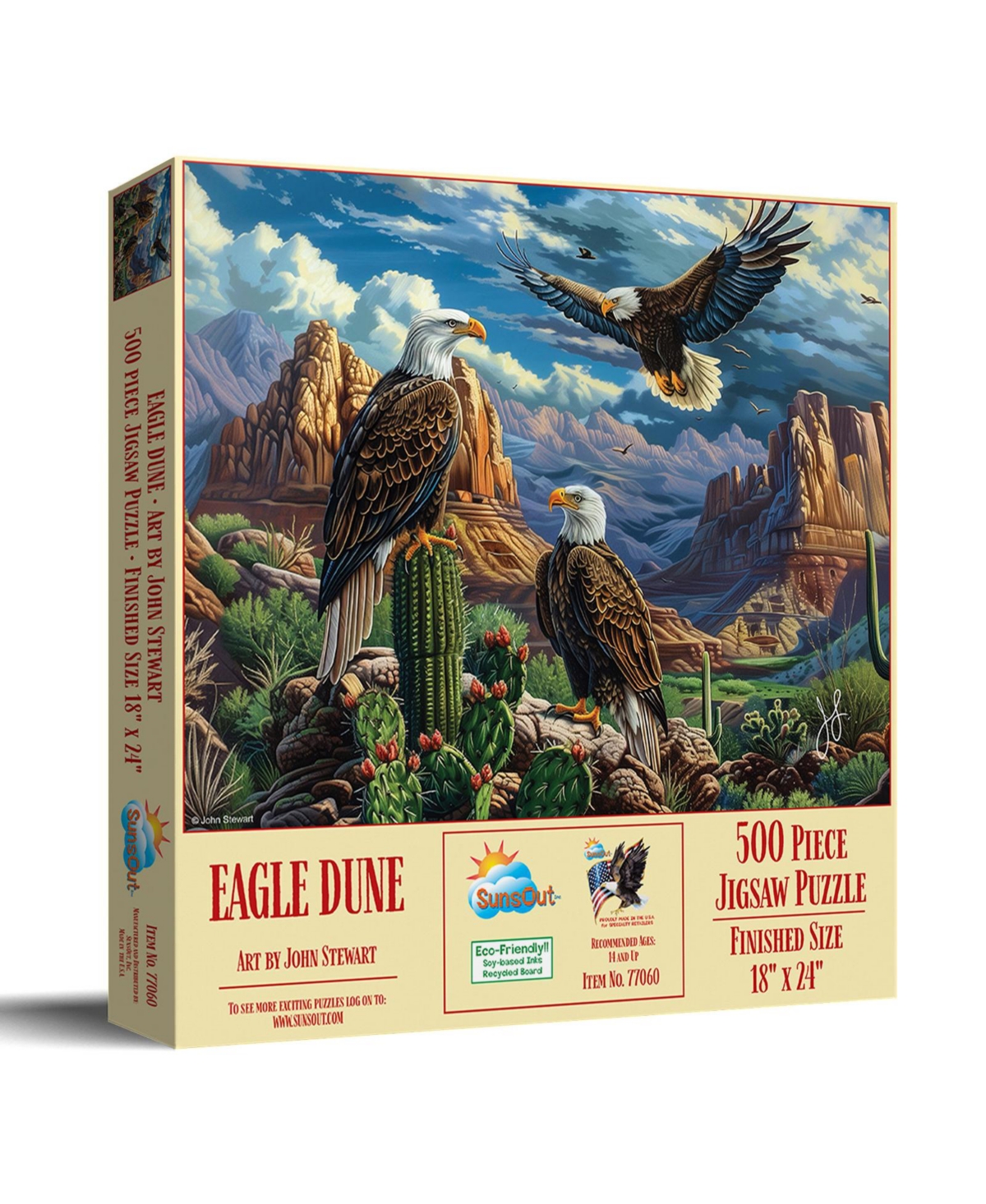 Click here for SunsOut Eagle Dune 500 piece Jigsaw Puzzle for Adu... prices