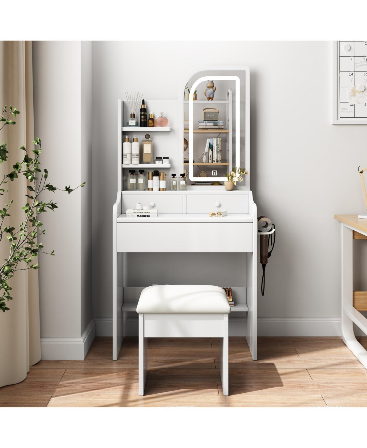 Click here for Streamdale Furniture Sturdy Makeup Table with Adju... prices