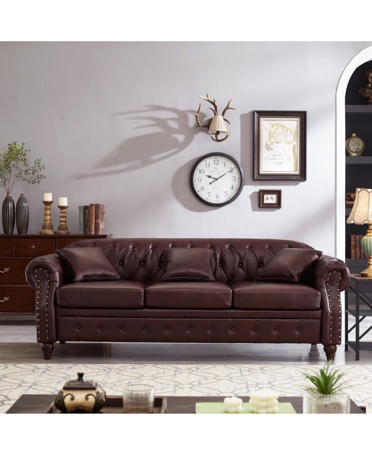 Click here for Streamdale Furniture 85.8" Chesterfield Sofa... prices