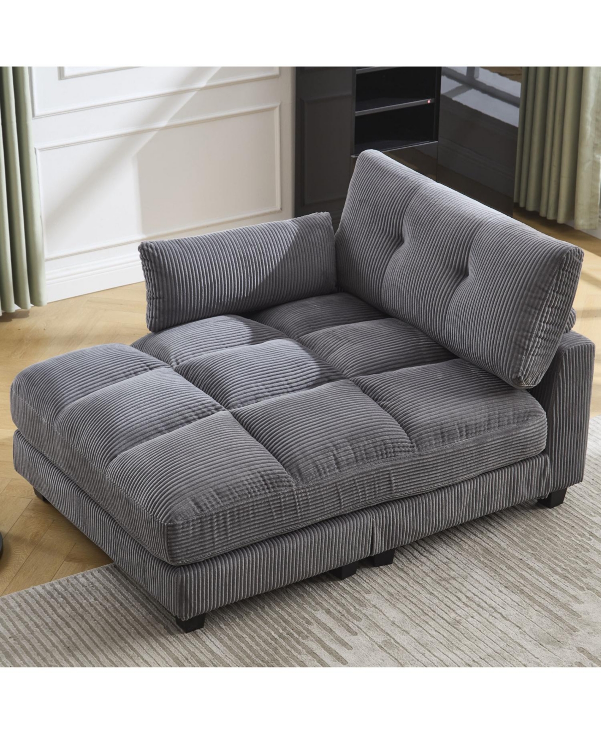 Click here for Streamdale Sleeper Sofa Couch Bed Oversized Chaise... prices