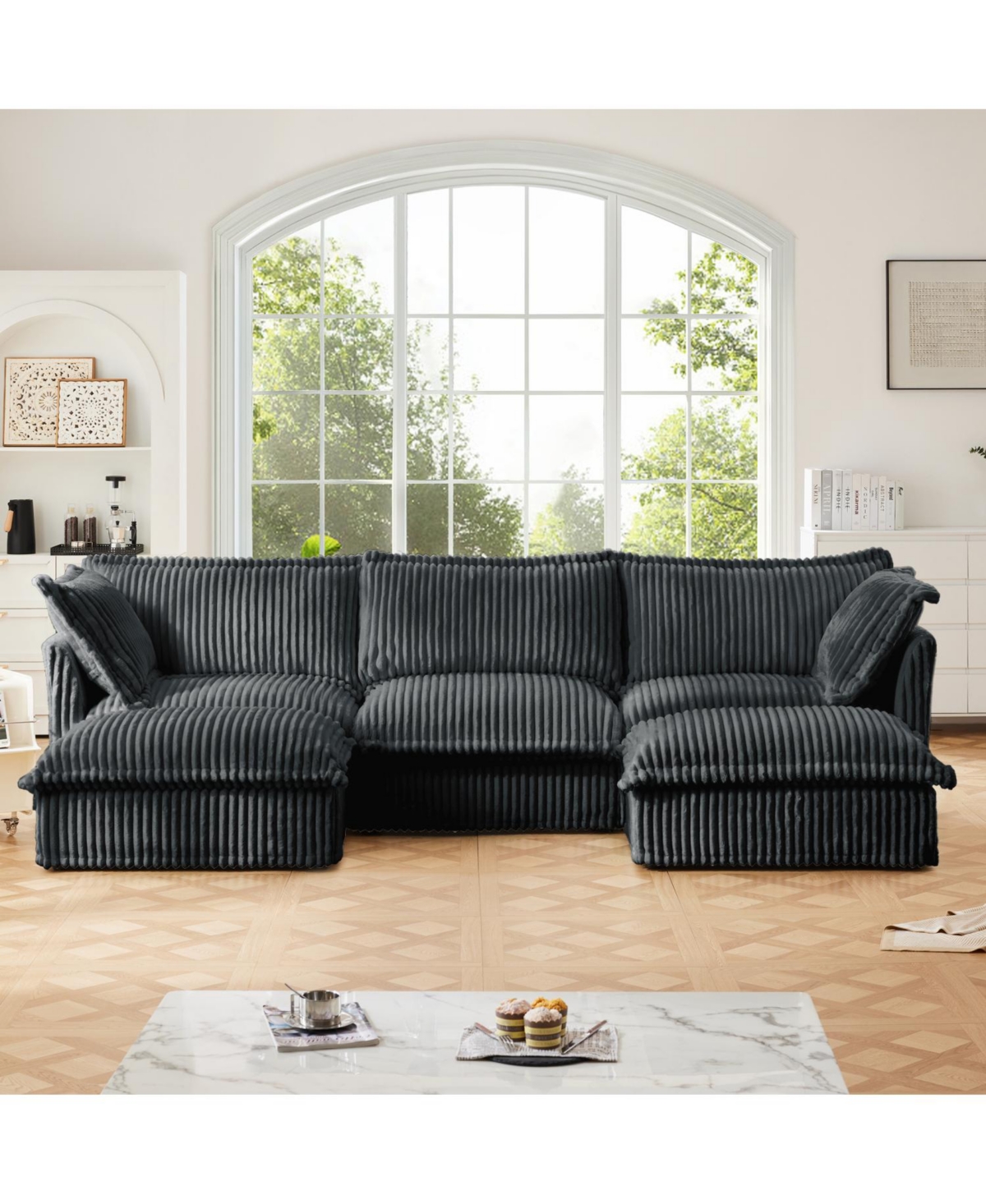 Click here for Streamdale Furniture Slipcovered U Shape Sectional... prices