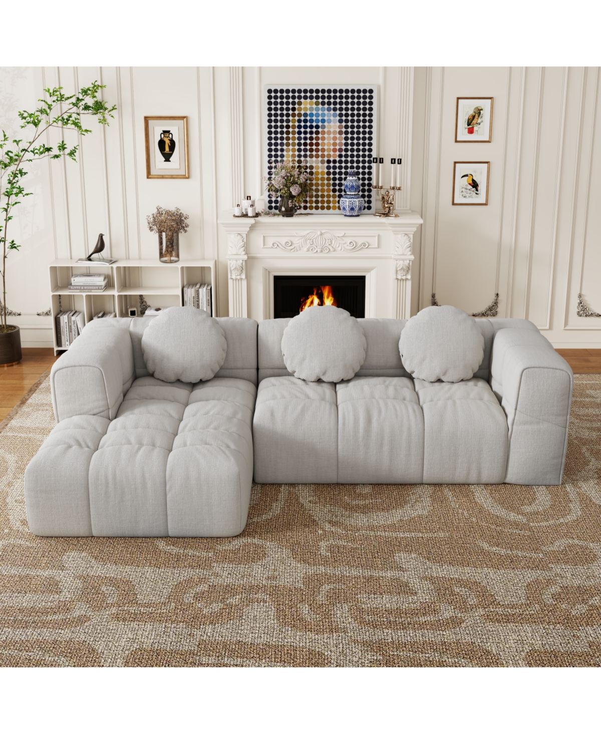Click here for Streamdale Furniture Modern Modular L-Shaped Sofa... prices