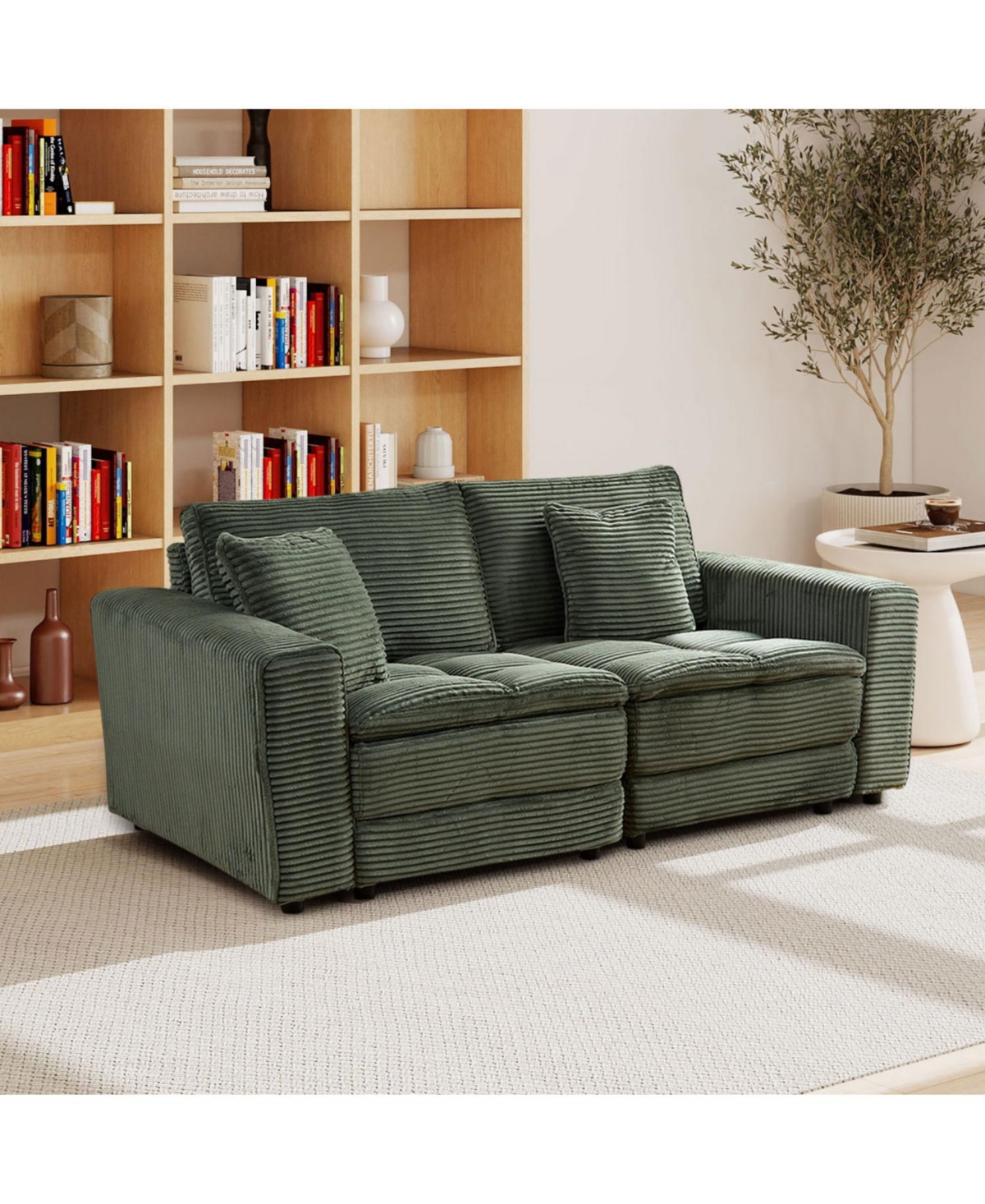 Click here for Streamdale Furniture Streamdale Corduroy Couch wit... prices