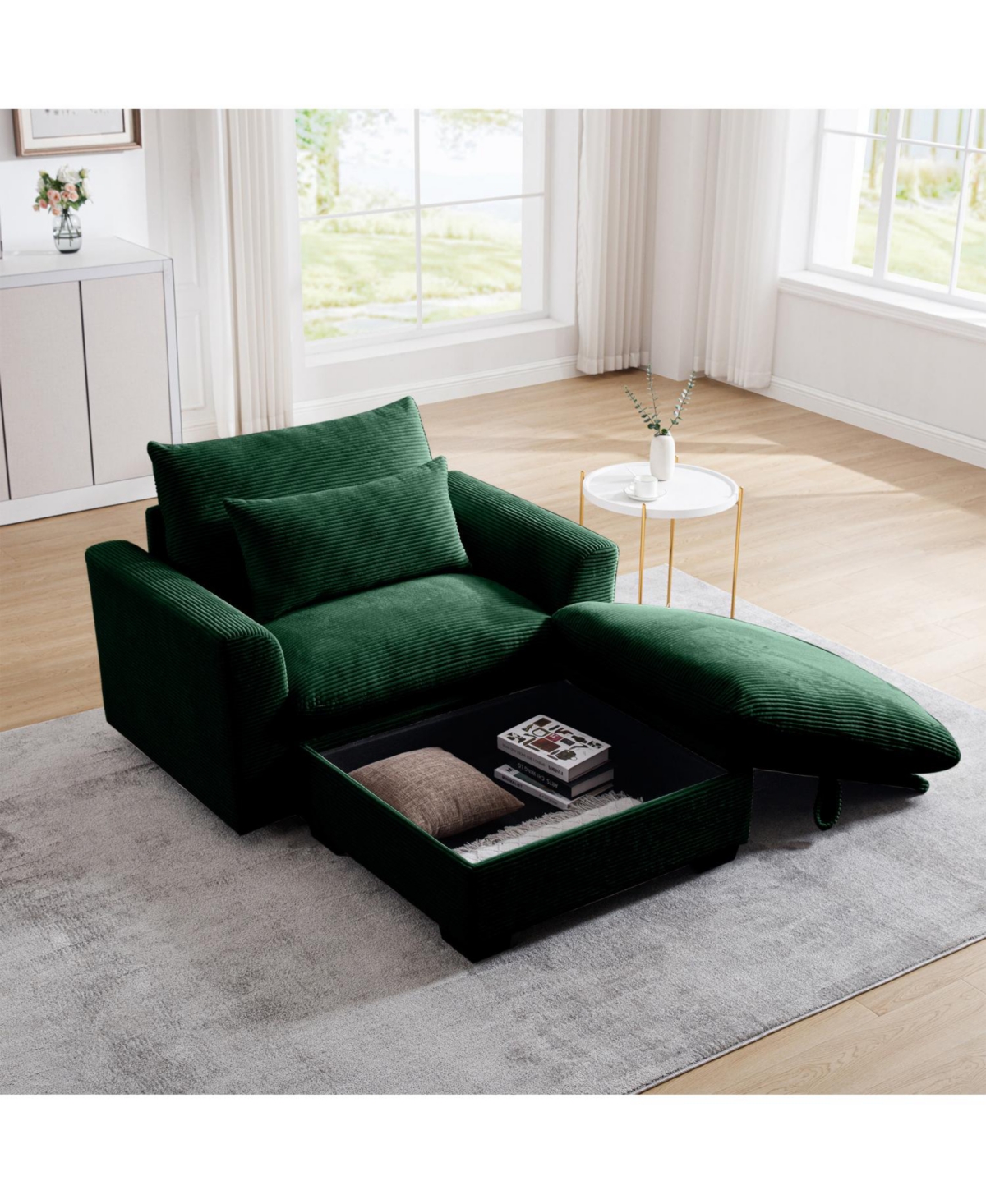 Click here for Streamdale Furniture Corduroy Modular Sofa with St... prices