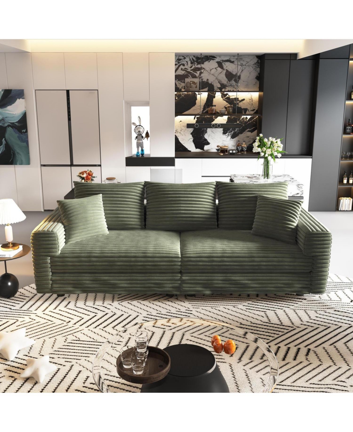 Click here for Streamdale Furniture + 3-Seat + Corduroy + Modern... prices