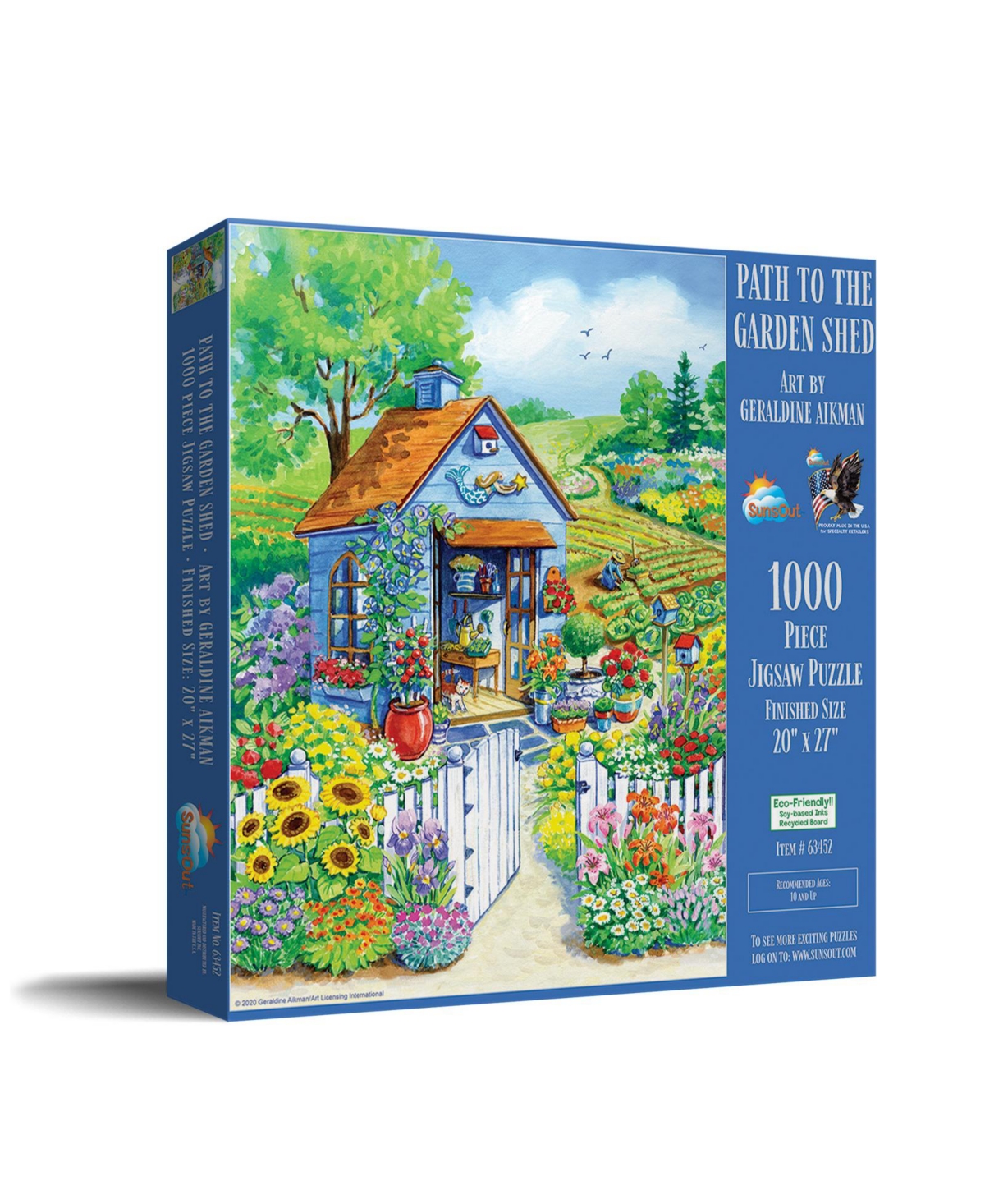 Click here for SunsOut Path to the Garden Shed 1000 piece Jigsaw... prices