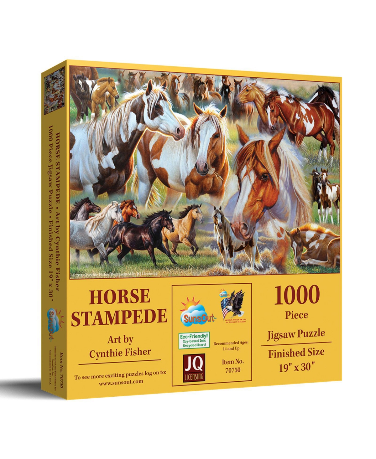 Click here for SunsOut Horse Stampede 1000 piece Jigsaw Puzzle fo... prices