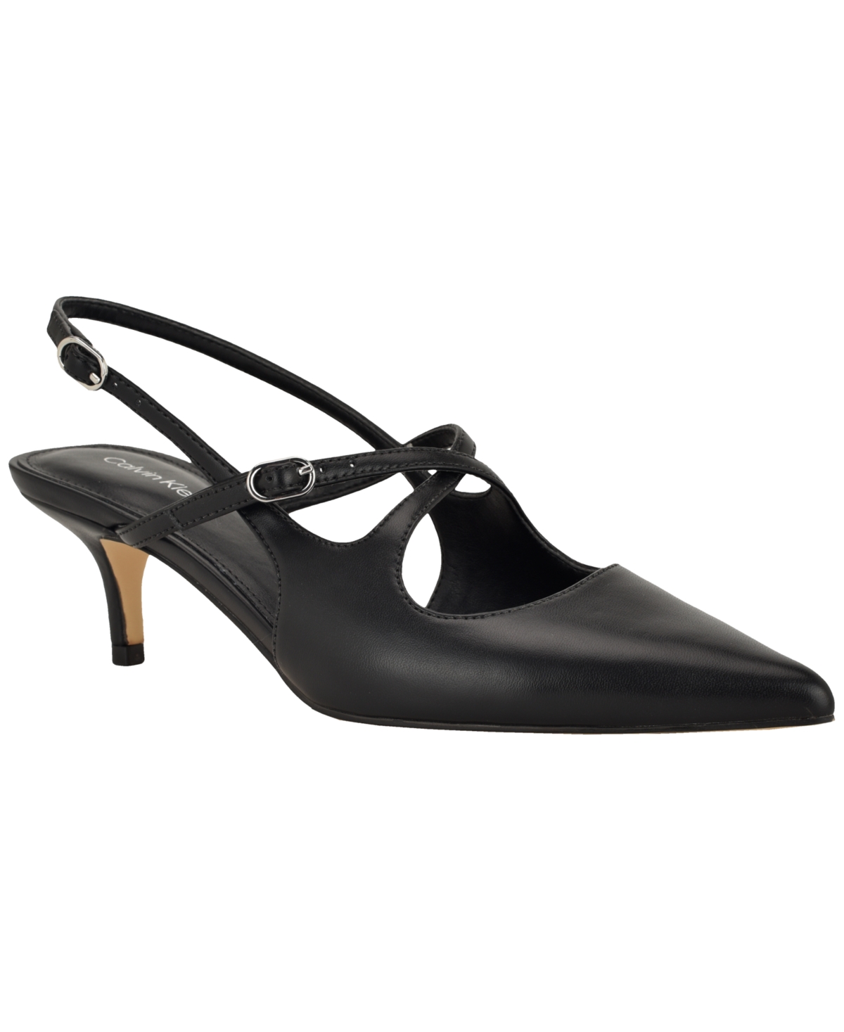 Click here for Calvin Klein Womens Vierra Strappy Slingback Kitte... prices