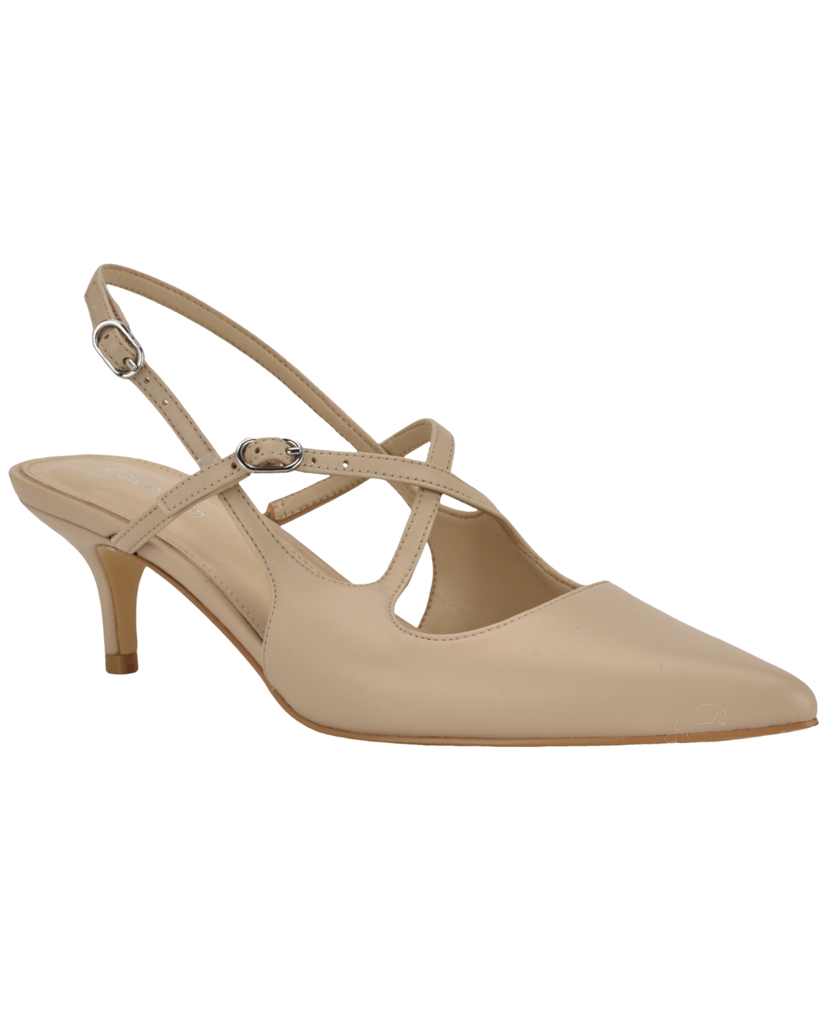 Click here for Calvin Klein Womens Vierra Strappy Slingback Kitte... prices