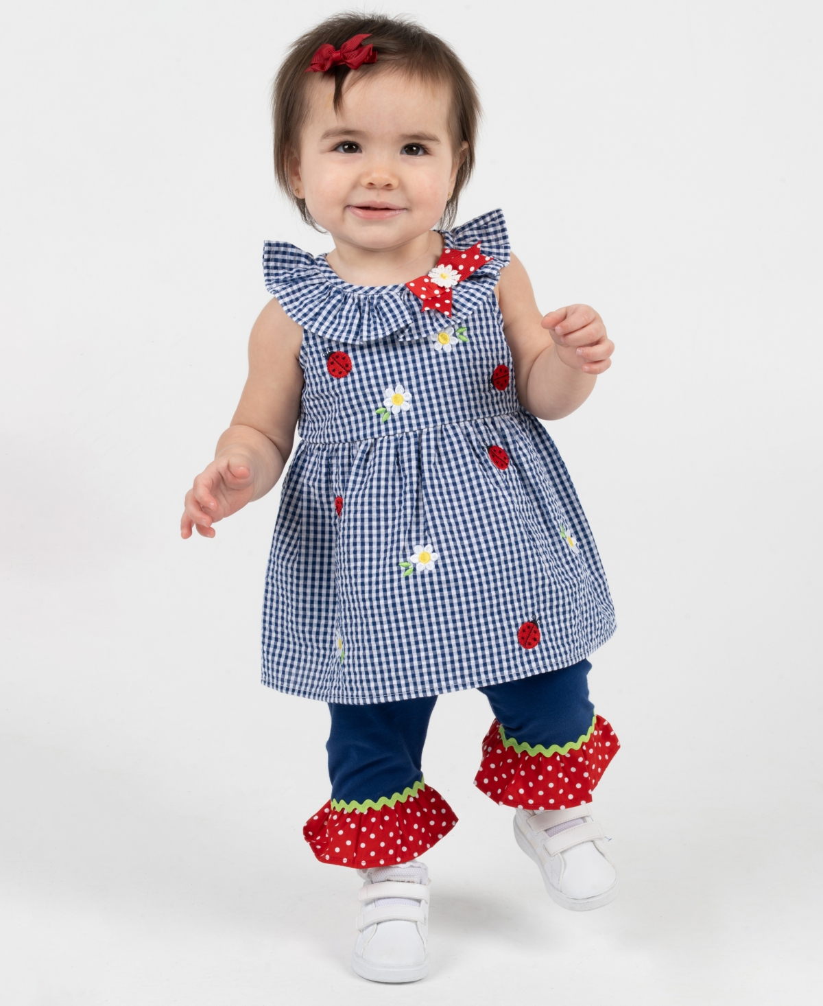 Click here for Rare Editions Baby Girls Seersucker Sleeveless Top... prices