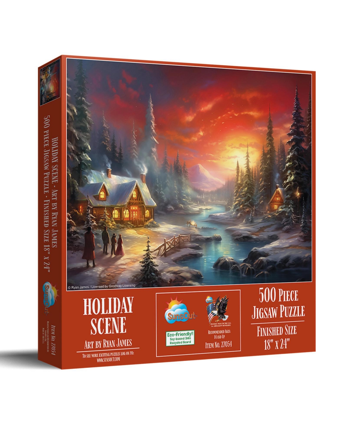 Click here for SunsOut Holiday Scene 500 piece Jigsaw Puzzle for... prices