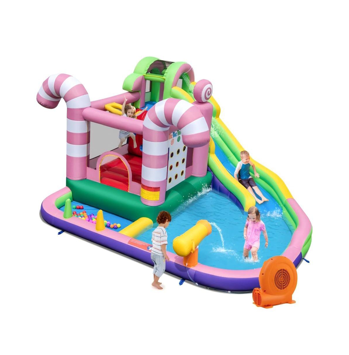 Click here for Inflatable Candy Water Park for Kids with Slide Sp... prices