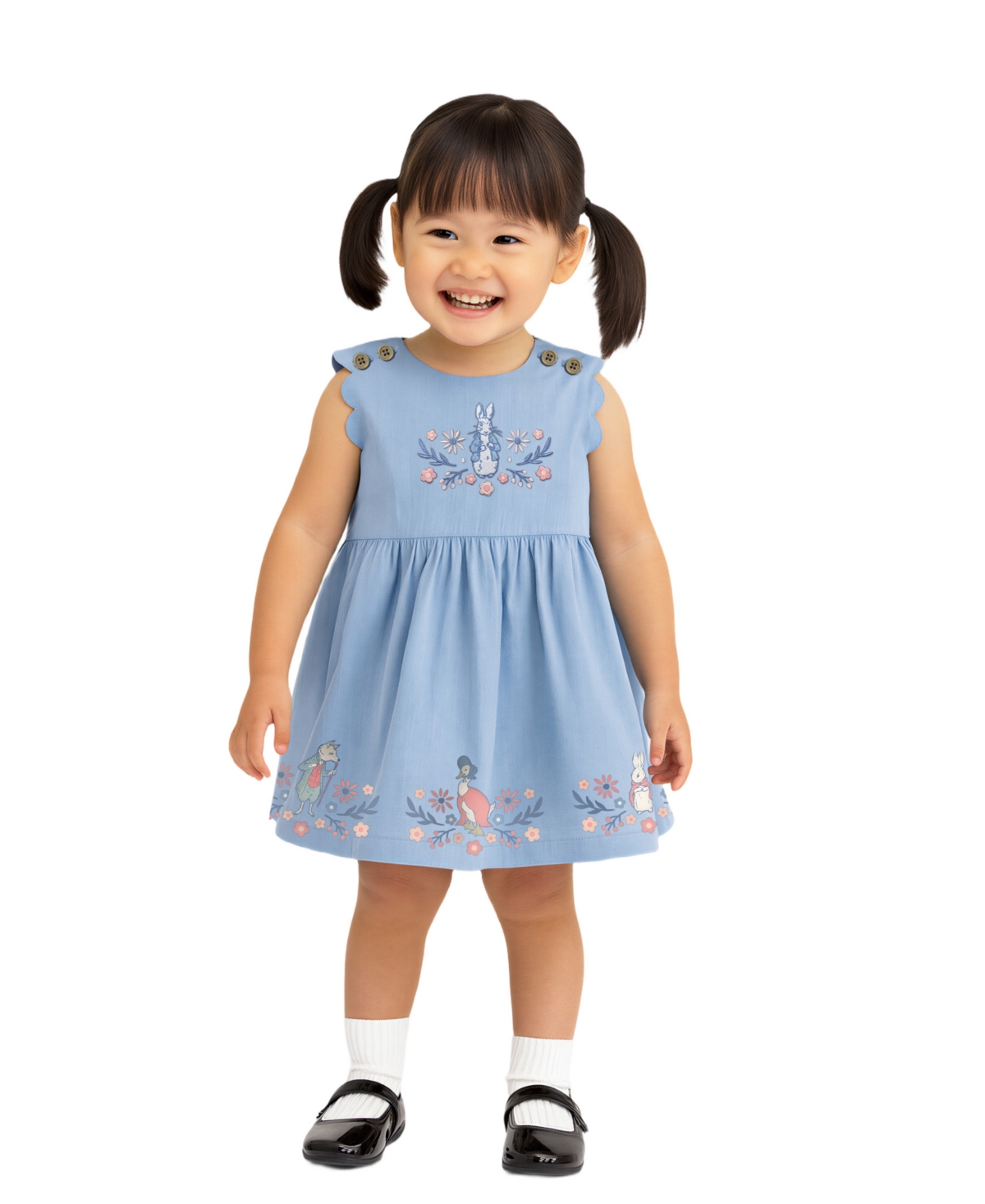 Click here for Disney Baby Girls Peter Rabbit Crewneck Dress - Bl... prices