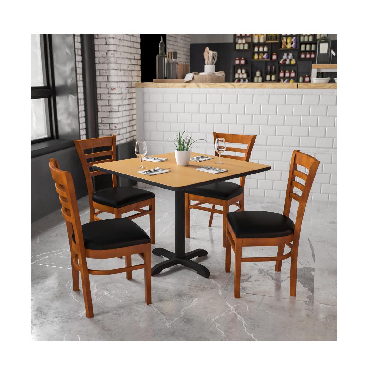 Click here for Emma+Oliver Ladder Back Wooden Restaurant Dining C... prices