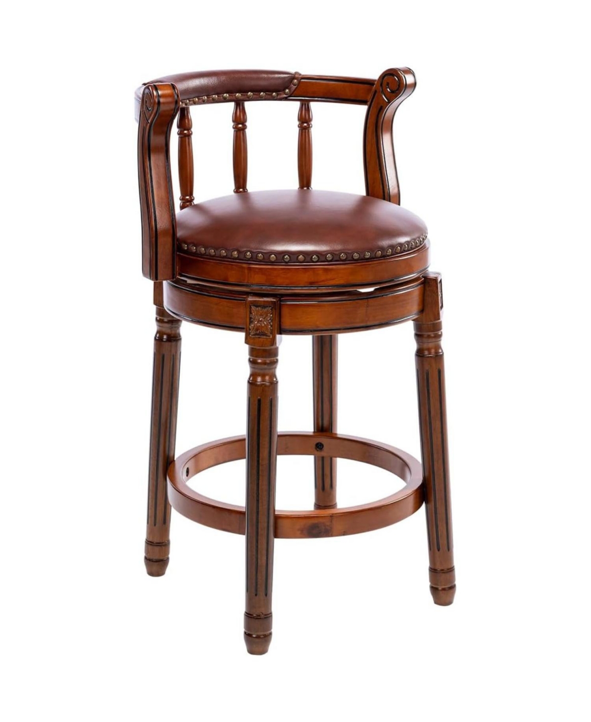 Click here for Streamdale Furniture Cow Leather Swivel Bar Stool... prices