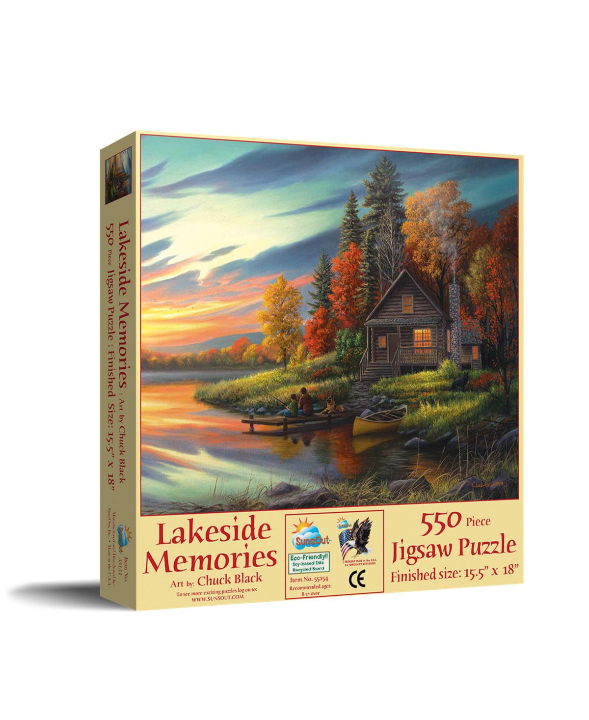 Click here for SunsOut Lakeside Memories 550 piece Jigsaw Puzzle prices