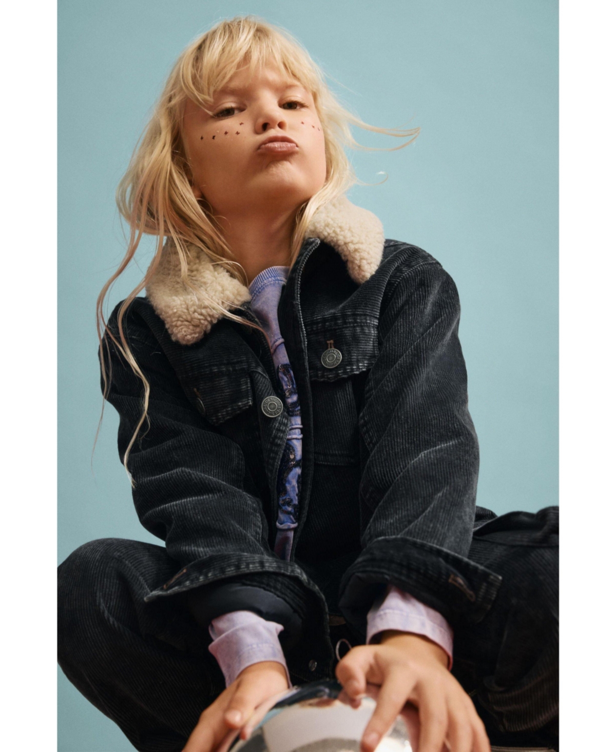 Click here for Desigual Boys Boyss with sherpa collar Jacket - Bl... prices