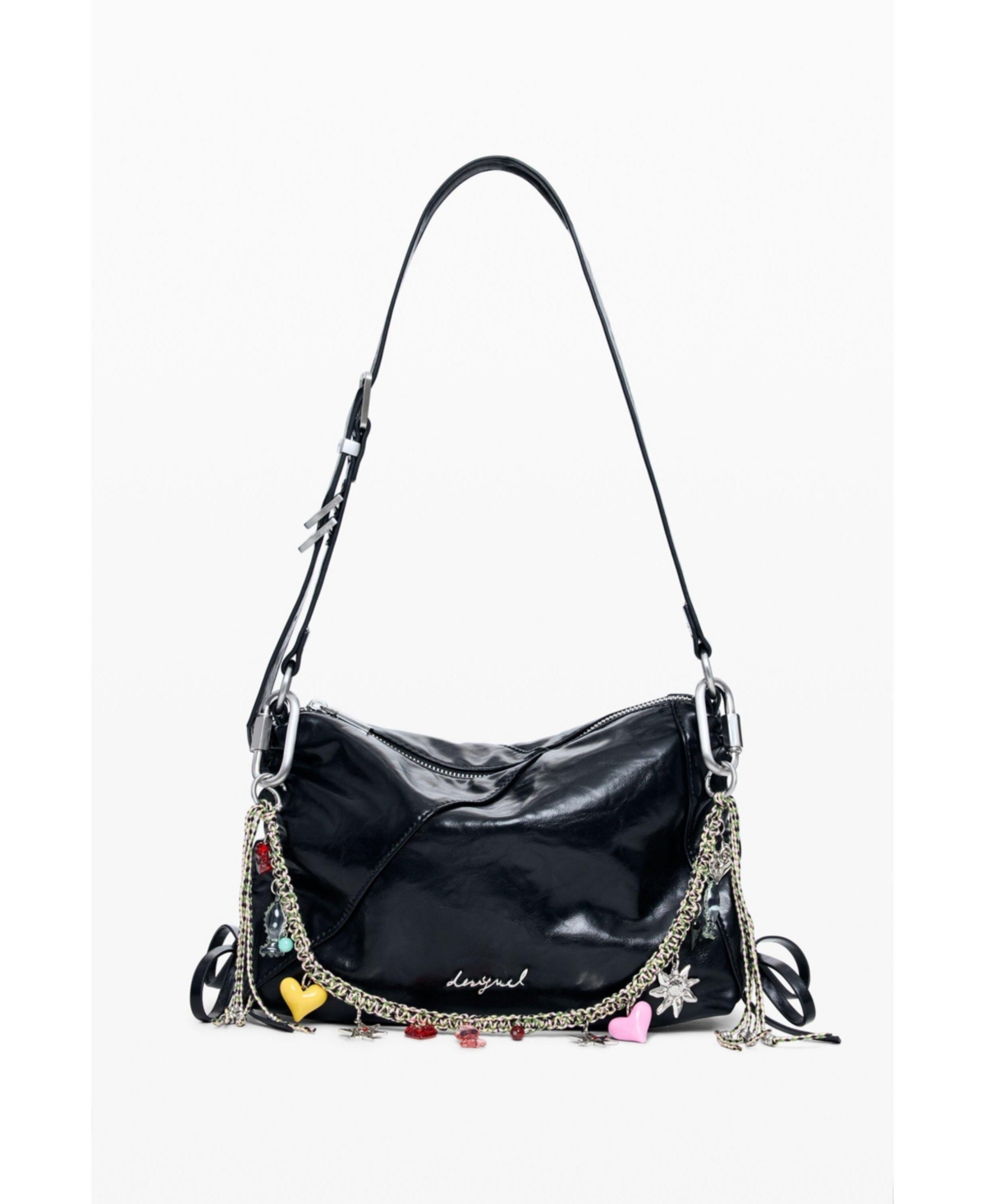 Click here for Desigual Womens Leather-effect Bag - Black prices