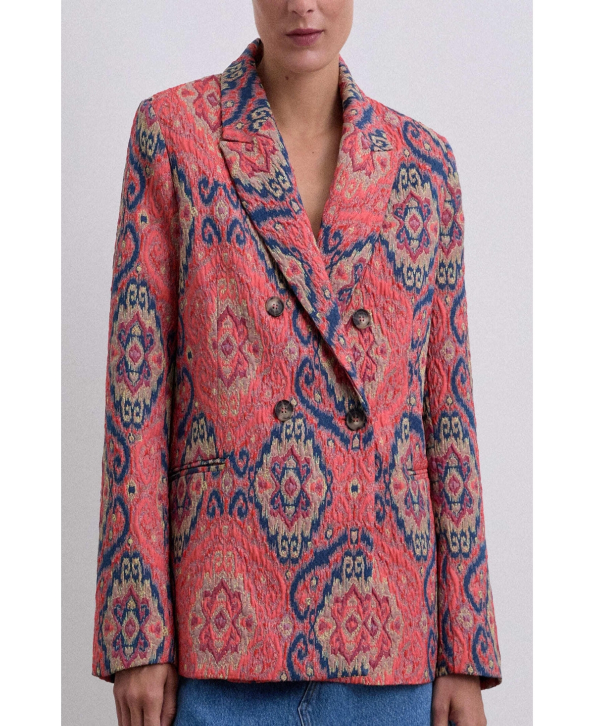 Click here for Scalpers Womens Trize Blazer - Pink overflow prices