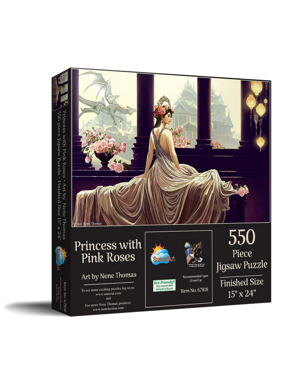 Click here for SunsOut Princess with Pink Roses 550 piece Jigsaw... prices
