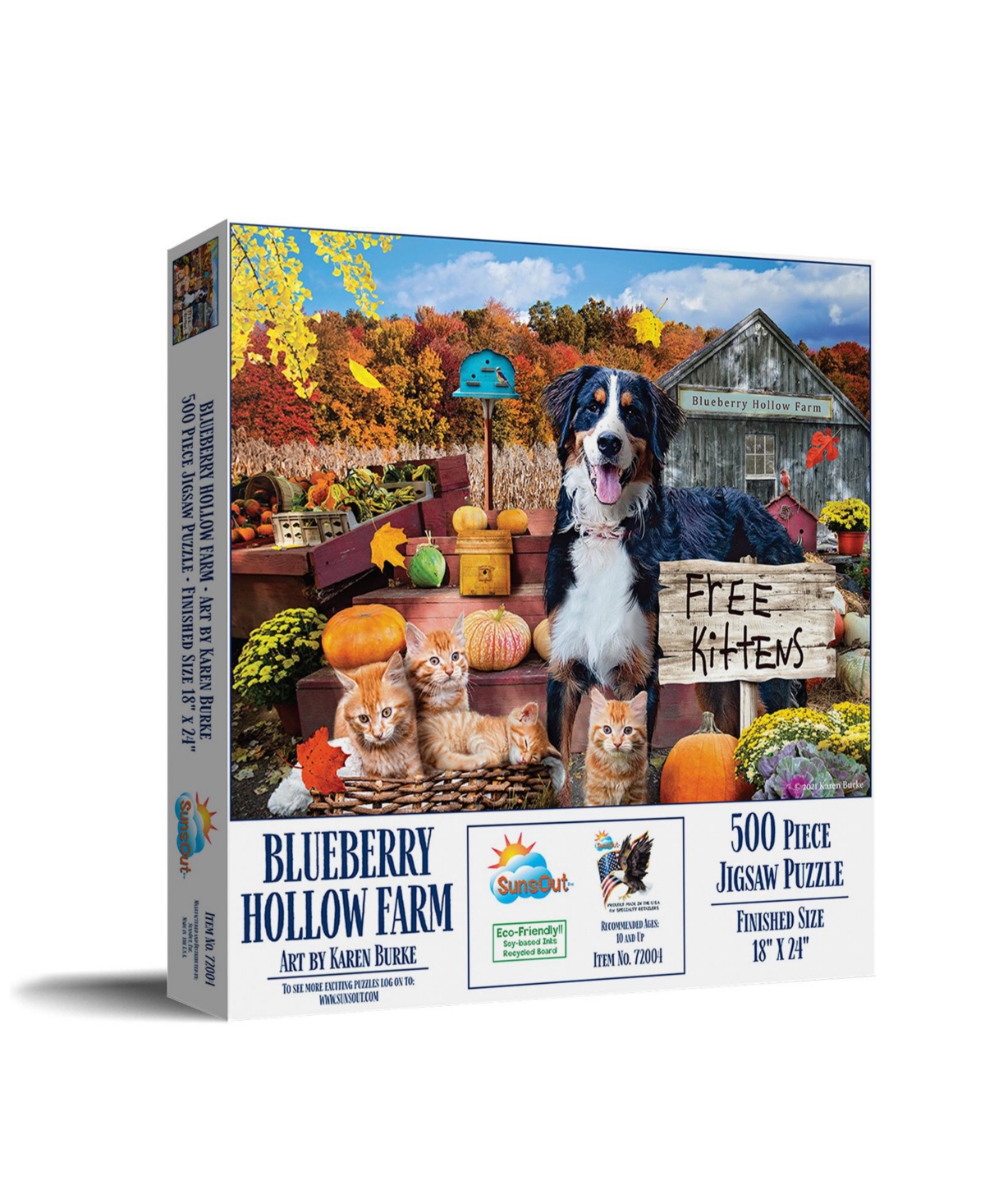 Click here for SunsOut Blueberry Hollow Farm 500 piece Jigsaw Puz... prices