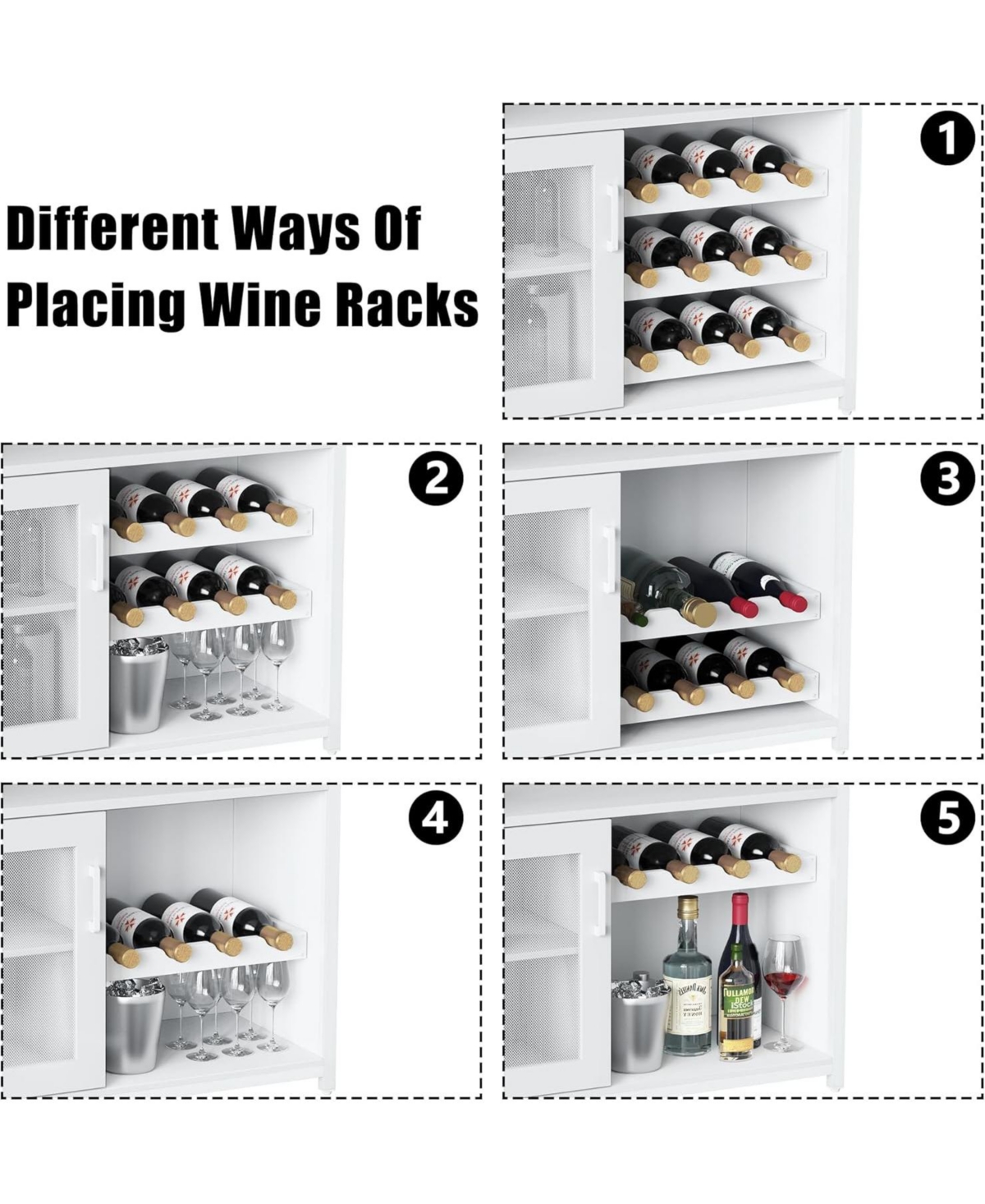 Click here for gaomon Farmhouse Wine Bar Cabinet with Detachable... prices
