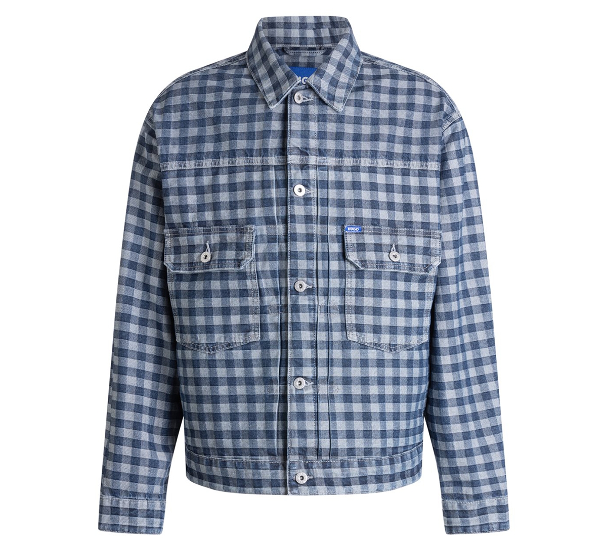 Click here for Hugo Boss Mens Nial Pointed Collar Jacket - Med Bl... prices