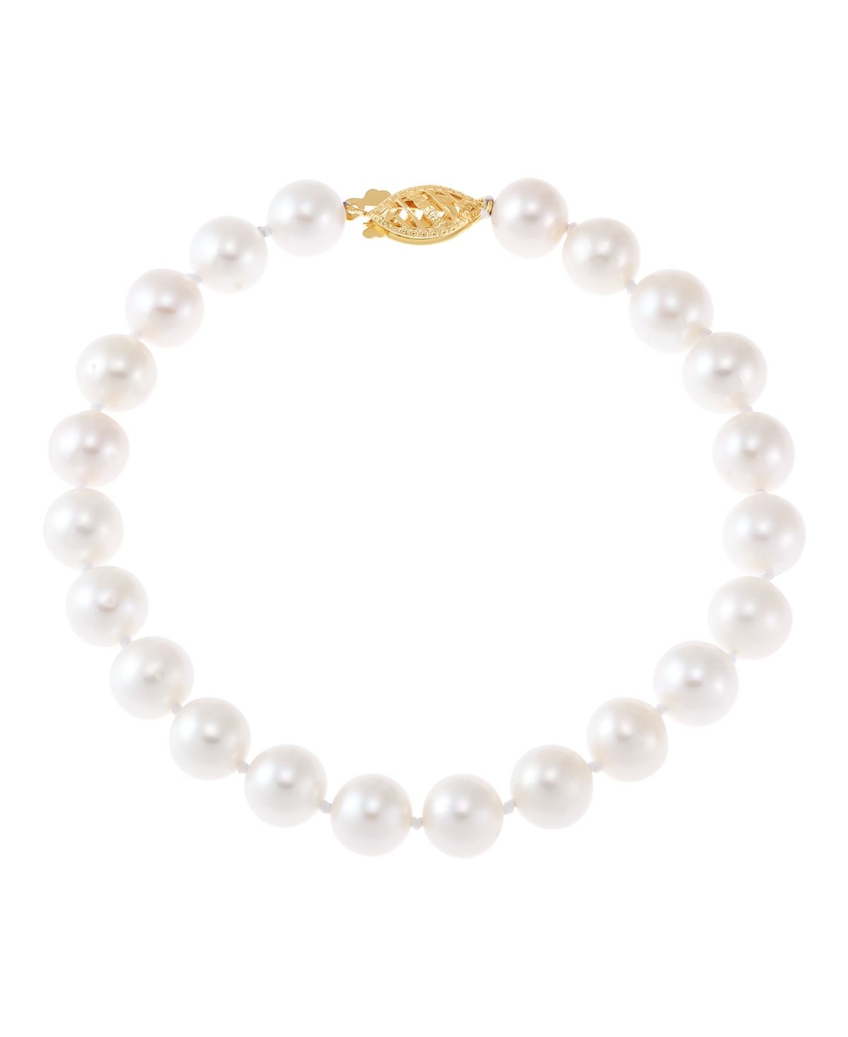 Click here for Honora White Cultured Freshwater Pearl (7-8mm) Bra... prices