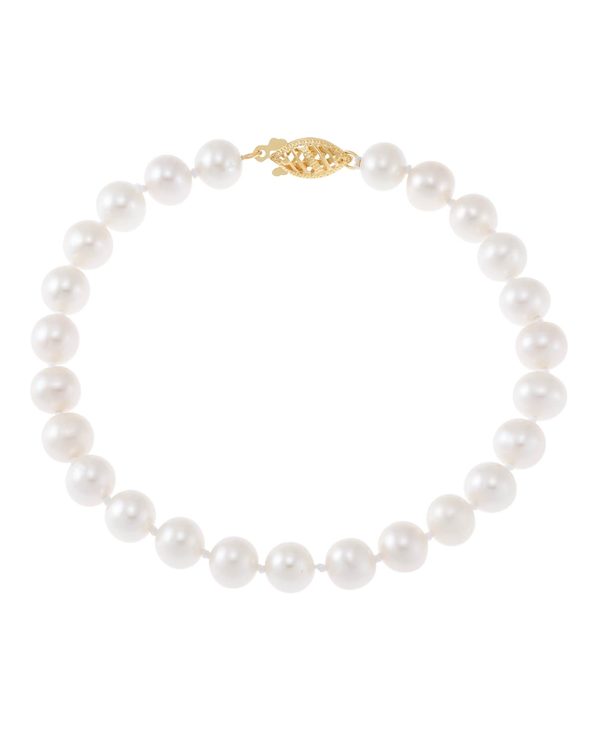 Click here for Honora White Cultured Freshwater Pearl (6-7mm) Bra... prices