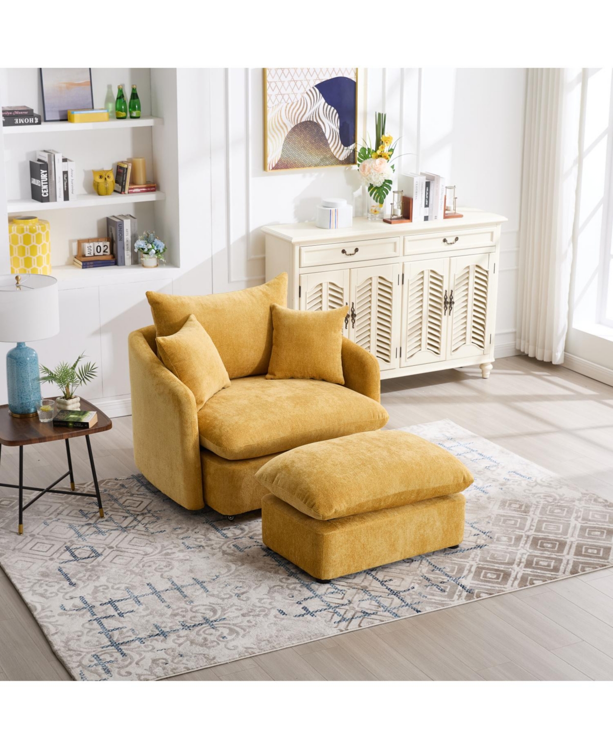 Click here for Streamdale Furniture Oversized Swivel Accent Chair... prices