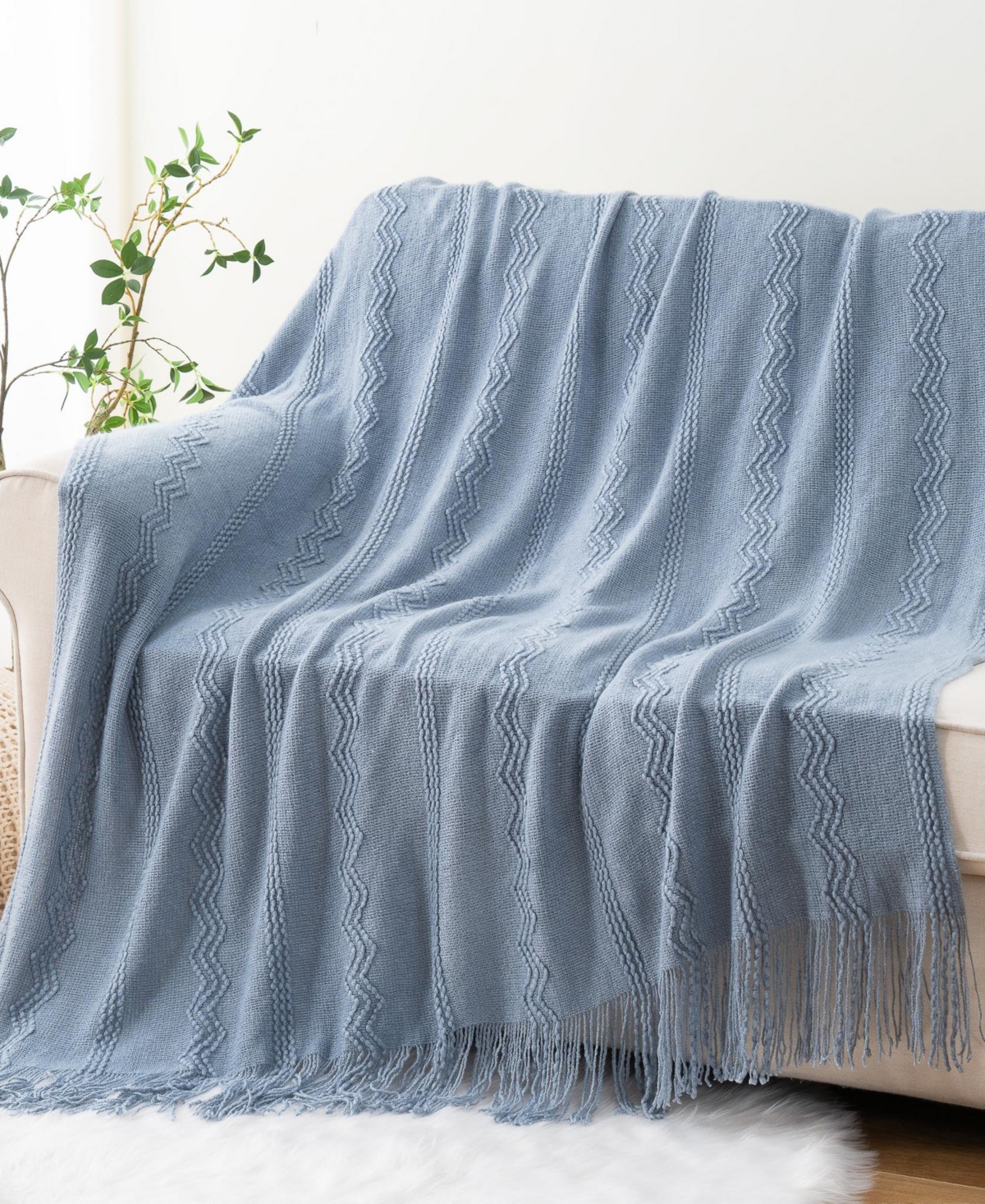 Click here for Battilo Lifestyle Cable Knit Chenille Throw  51 x... prices