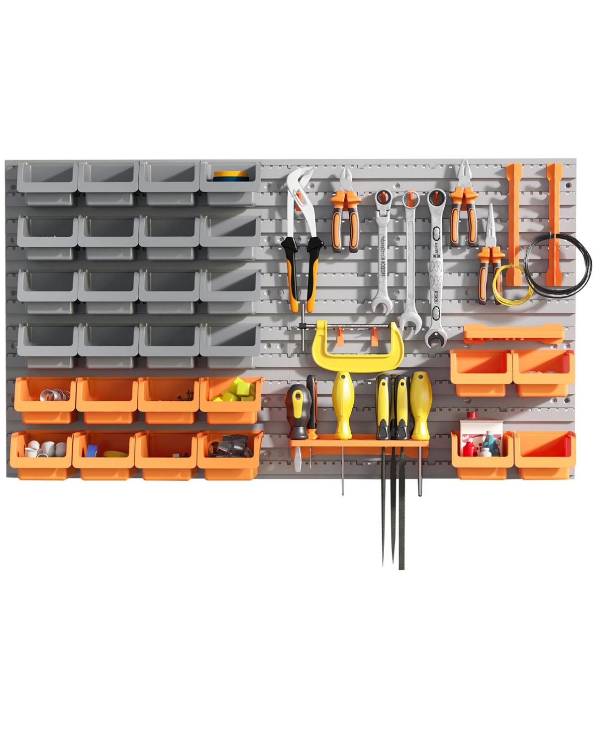 Click here for Durhand 44 Piece Wall Mounted Pegboard Tool Organi... prices