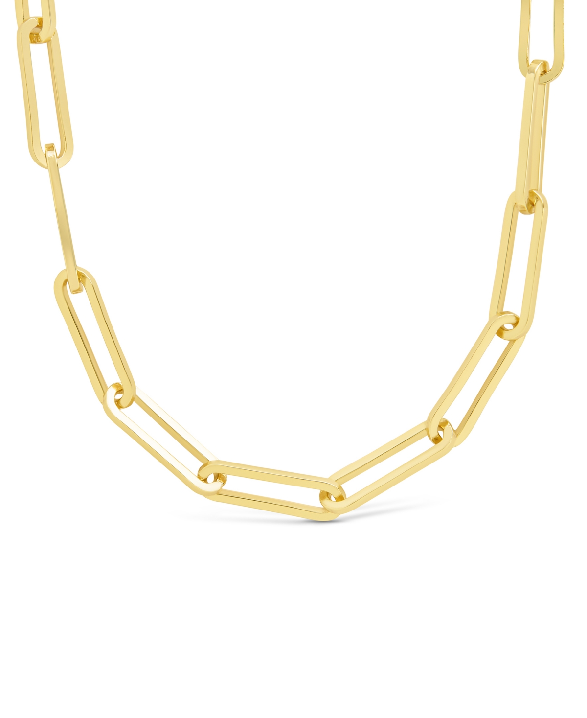 Click here for Sterling Forever Paperclip Chain Necklace - Gold prices