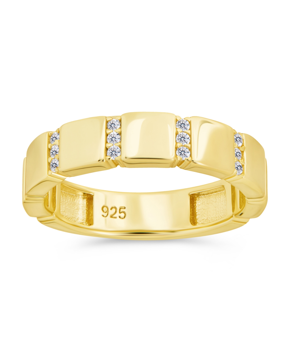 Click here for Sterling Forever Bradley Cz Ring - Gold prices