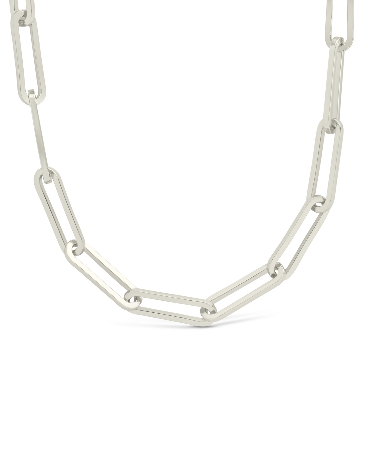 Click here for Sterling Forever Paperclip Chain Necklace - Silver prices