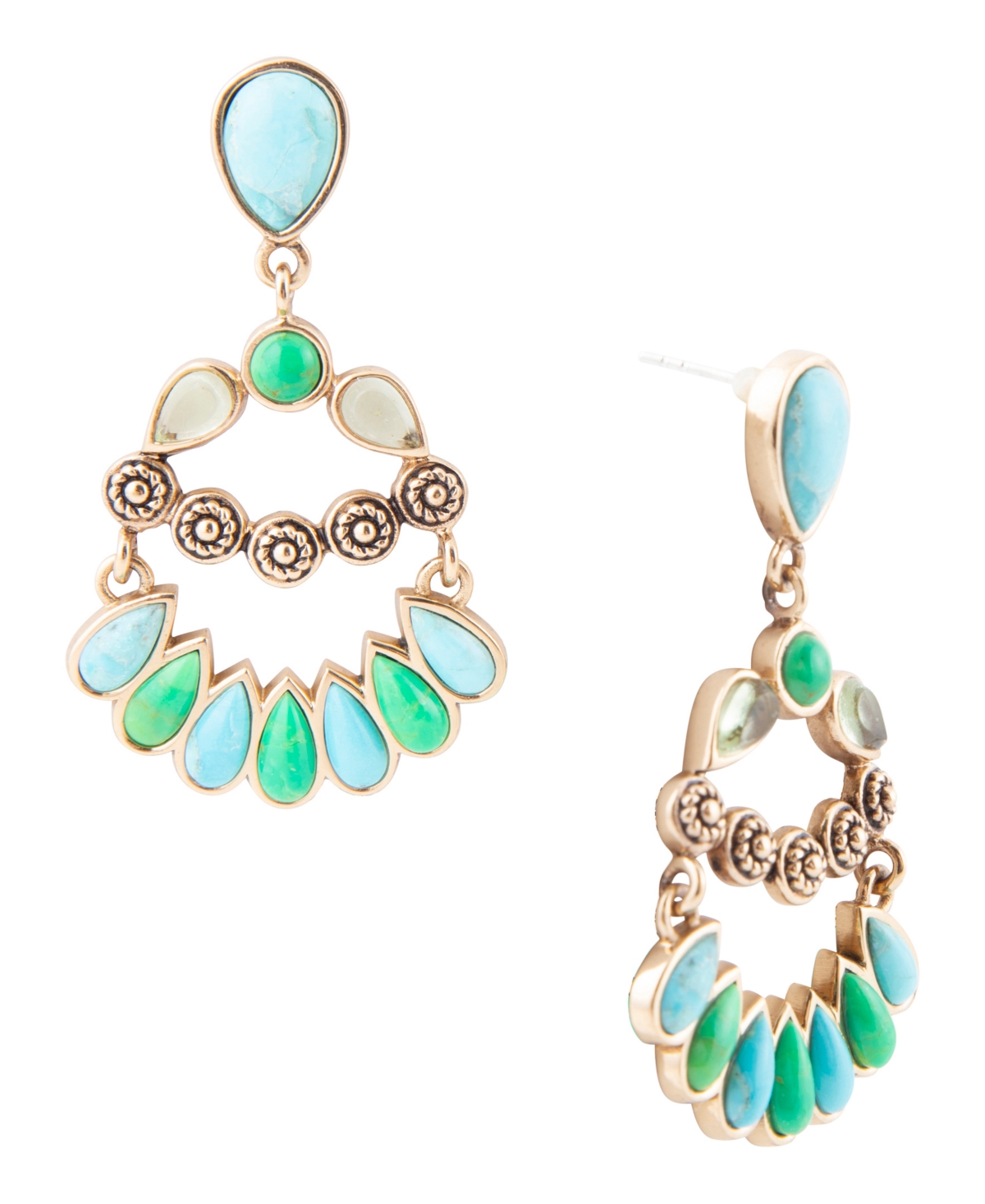 Click here for Barse Legacy Blue and Lime Turquoise Golden Post D... prices
