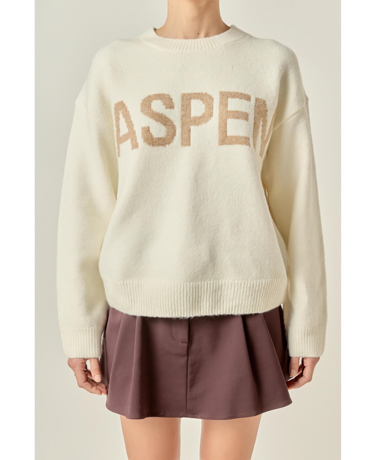 Click here for English Factory Womens Lettering Sweater - White/t... prices