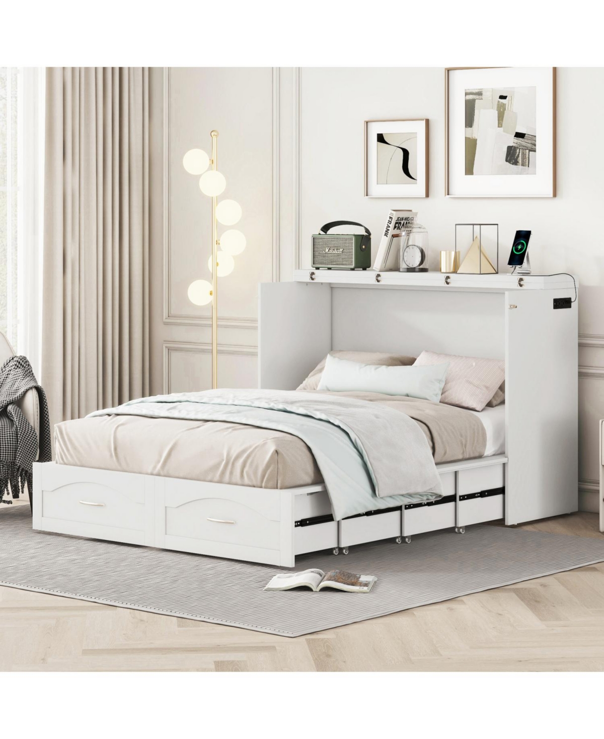 Click here for Streamdale Furniture Murphy Bed with Drawer  Usb P... prices